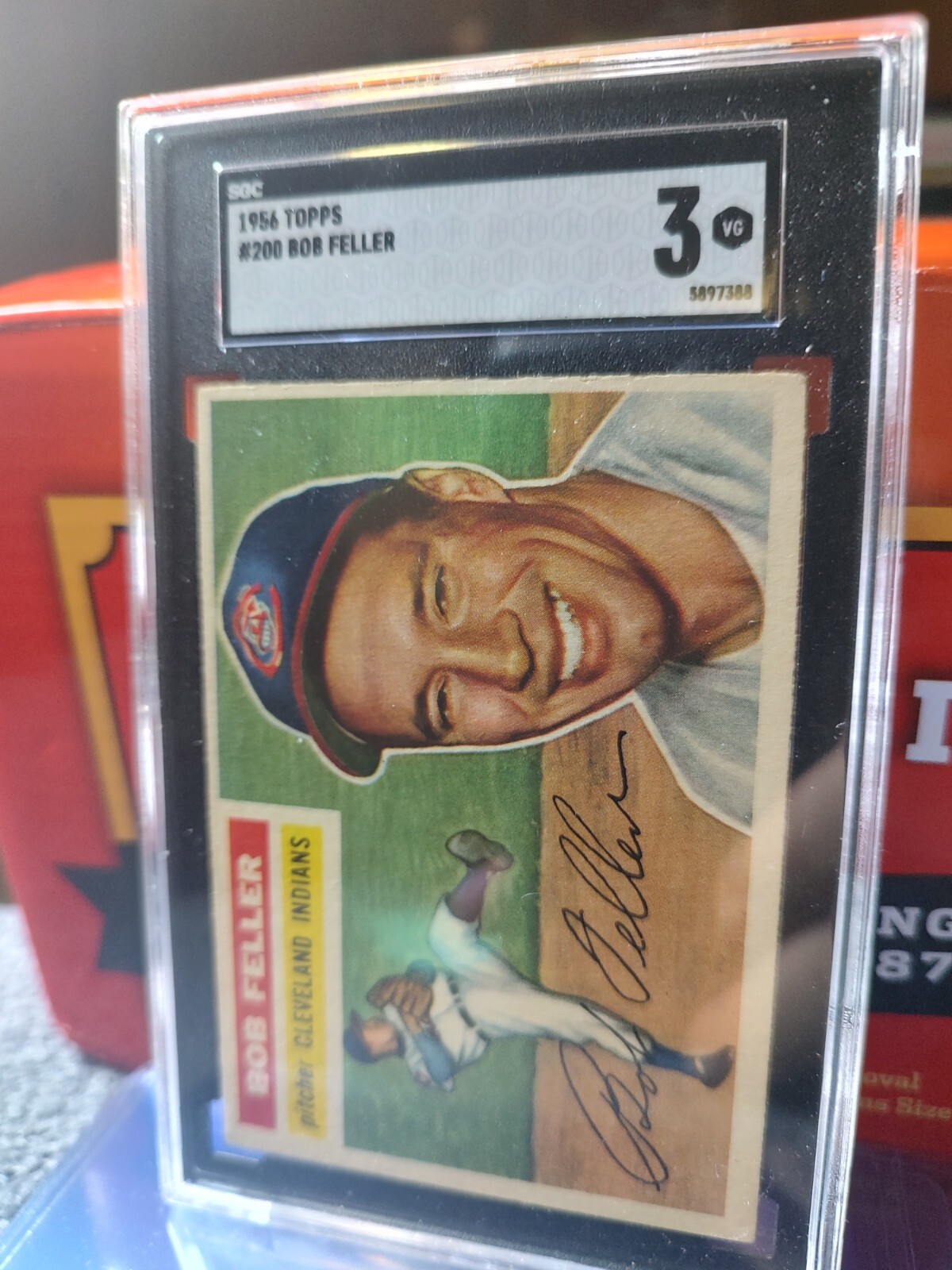1956 Topps Bob Feller #200 Sgc Graded 3 Indians | eBay
