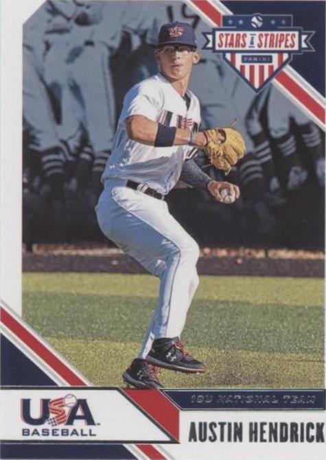 2020 Panini USA Baseball Stars & Stripes - Austin Hendrick #30 (RC) for ...