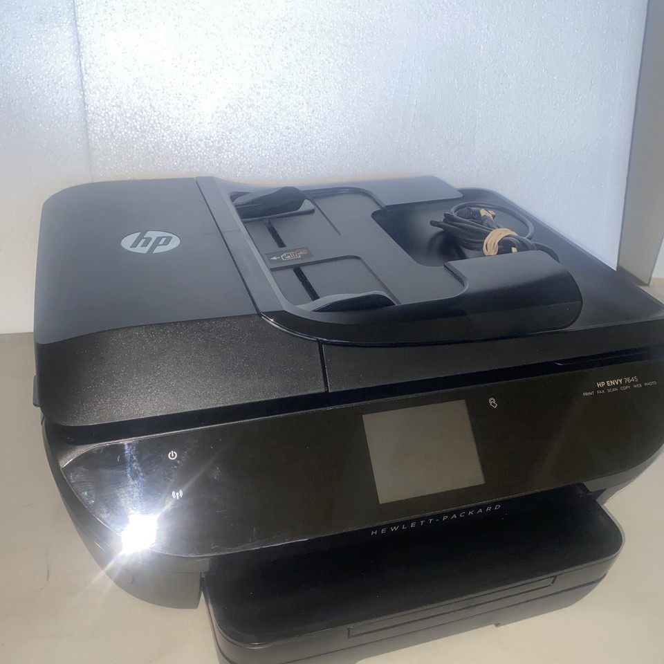 HP Envy 7640 Series 7645 All-in-One WiFi Color Inkjet Printer - Black ...