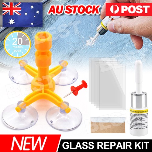 Car Fix Tool Wind Glass Chip Windscreen Repair Kit Windshield Resin ...