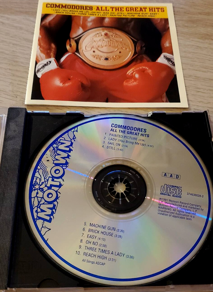 The Commodores All the Great Hits CD Motown Album Lionel Richie | eBay