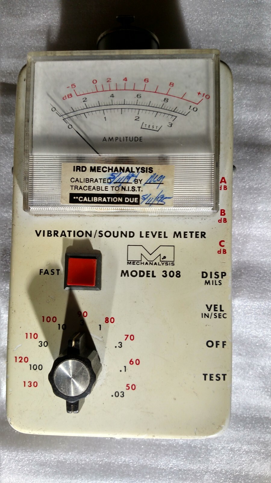 USED IRD Mechanalysis Model 308 Vibration/Sound Level Meter inv 807864 ...