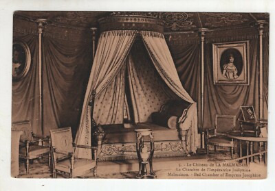 Vintage Post Card - The Bedchamber of Princess Josephine - Chateau ...