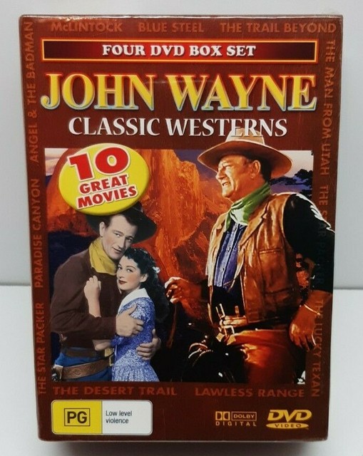 John Wayne Classic Westerns Four DVD BOXSET 10 Great Movies for sale ...