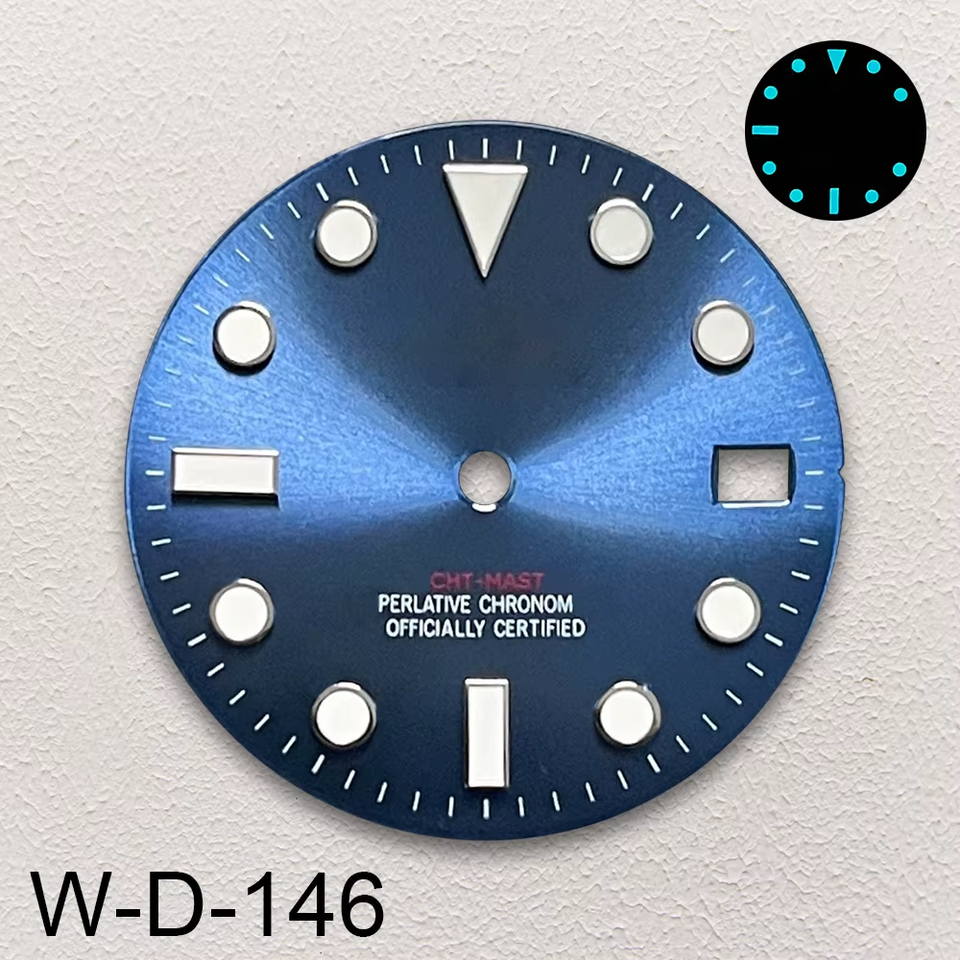 28.5Mm S Logo Sunburst Dial Fit NH35/NH36/4R/7S Japanese Movement Ice ...