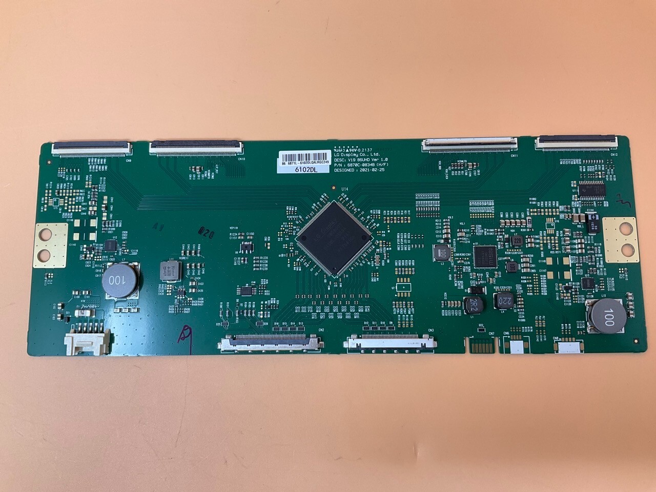 T-Con Board for LG 86UR640S9UD 86" Commercial Signage 6871L-6102D for ...