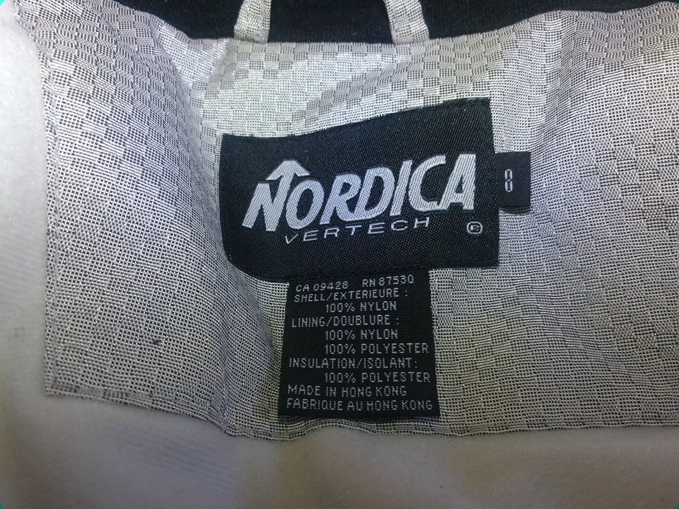 Vintage 97 Nordica Vertech Womens med 8 heavy fleece lined ski jacket pockets | eBay