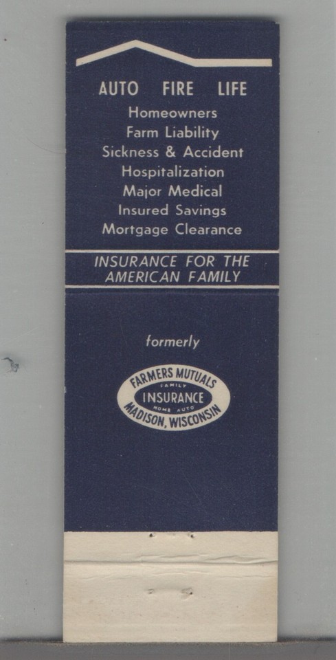 Matchbook Cover - R.F. Bob Gaskill Farm Loans Madison, WI | eBay