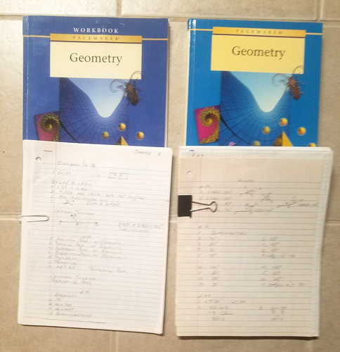 Pacemaker Geometry Text/Work books/Answer Pages Low Level Reading | eBay
