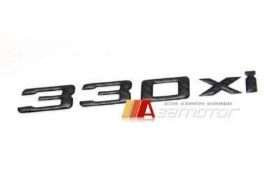 Rear Trunk Emblem Badge Real Carbon Fiber Letters 330Xi fits BMW E46 ...