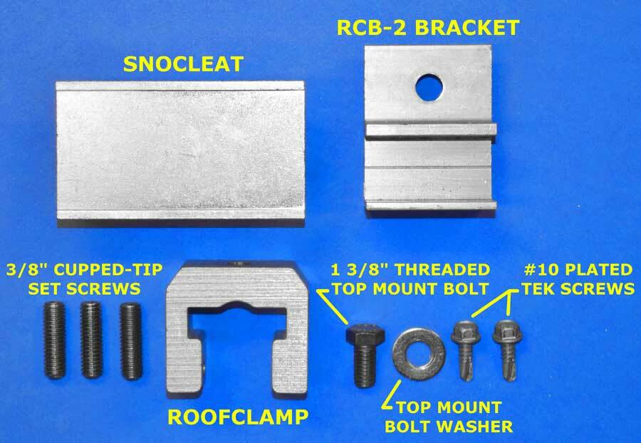 Aluminum Clamp-On Snow Guards for Standing Seam Metal Roofs (10 Pieces ...