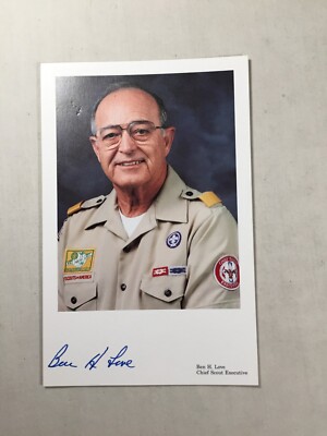 Ben H Love Chief Scout Executive signed photo BSA Paperwork | eBay