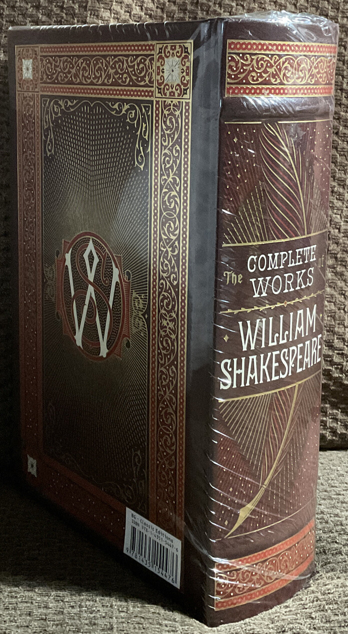 The Complete Works of William Shakespeare Leather Hardcover Collectible ...