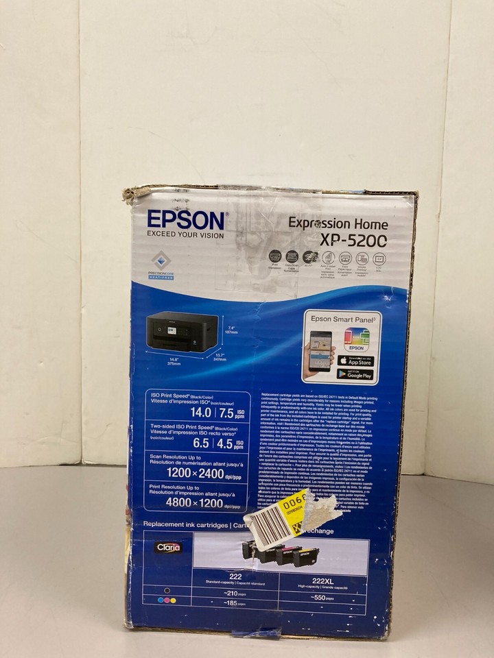Epson Expression Home XP-5200 Printer - Black | eBay