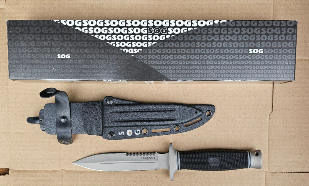 SOG Daggert 1 Bead Blasted Partially Serrated D25B **NEW IN BOX** | eBay