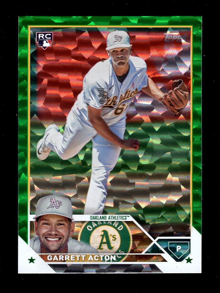 2023 TOPPS UPDATE GREEN ICE FOIL US192 GARRETT ACTON RC 388/499 ...
