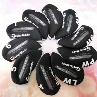 Black TaylorMade P790 Neoprene Golf Iron Covers Headcover 10Pcs | eBay