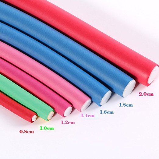 Flexi Rods 10pcs Pack Hair Roller Foam Curler Set Twist Curls | eBay