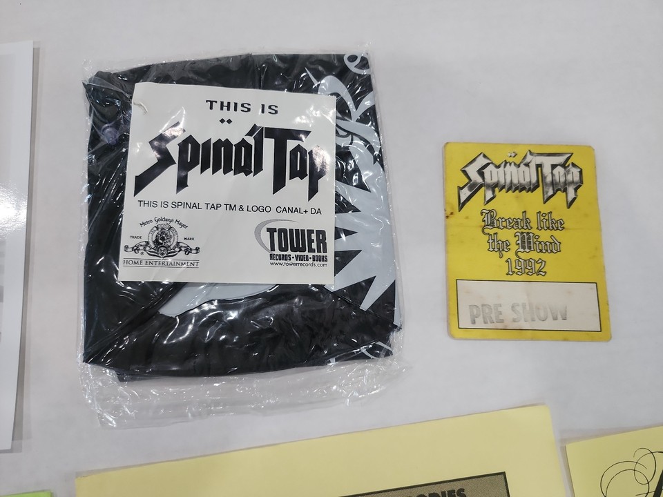 Vintage Spinal Tap Memorabilia Lot Flyers, Backstage Pass, Inflatable ...