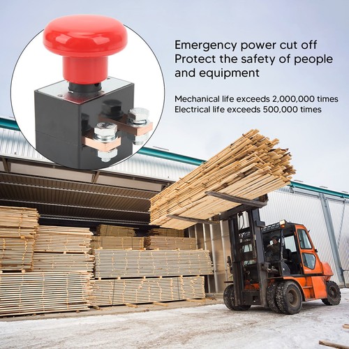 Emergency Stop Push Button Switch IP67 Waterproof 220‑250A 12‑220V 50mm ...