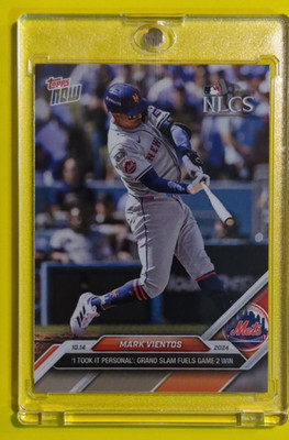 2024 Topps Now 835 Mark Vientos New York Mets NLCS Grand Slam in slab ...