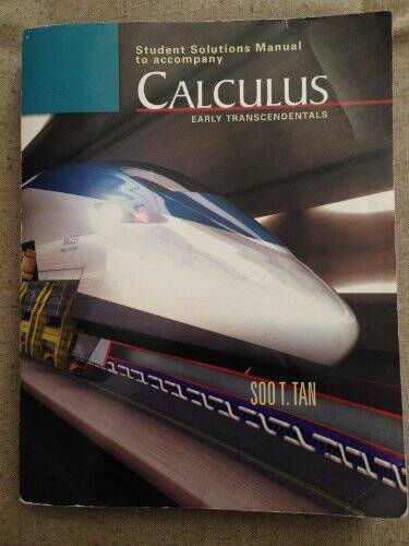 Student Solutions Manual to Accompany Calculus: Early Transcendentals - GOOD | eBay