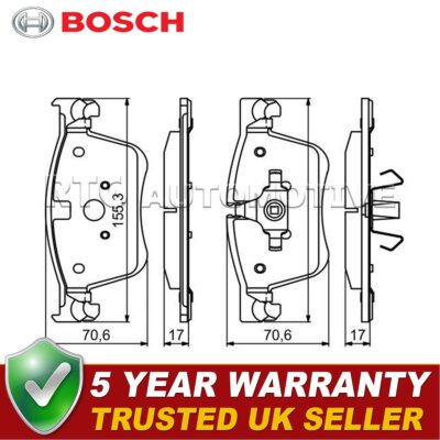 Bosch Front Brake Pads Set Fits Citroen C4 Picasso Grand Peugeot 308 SW ...