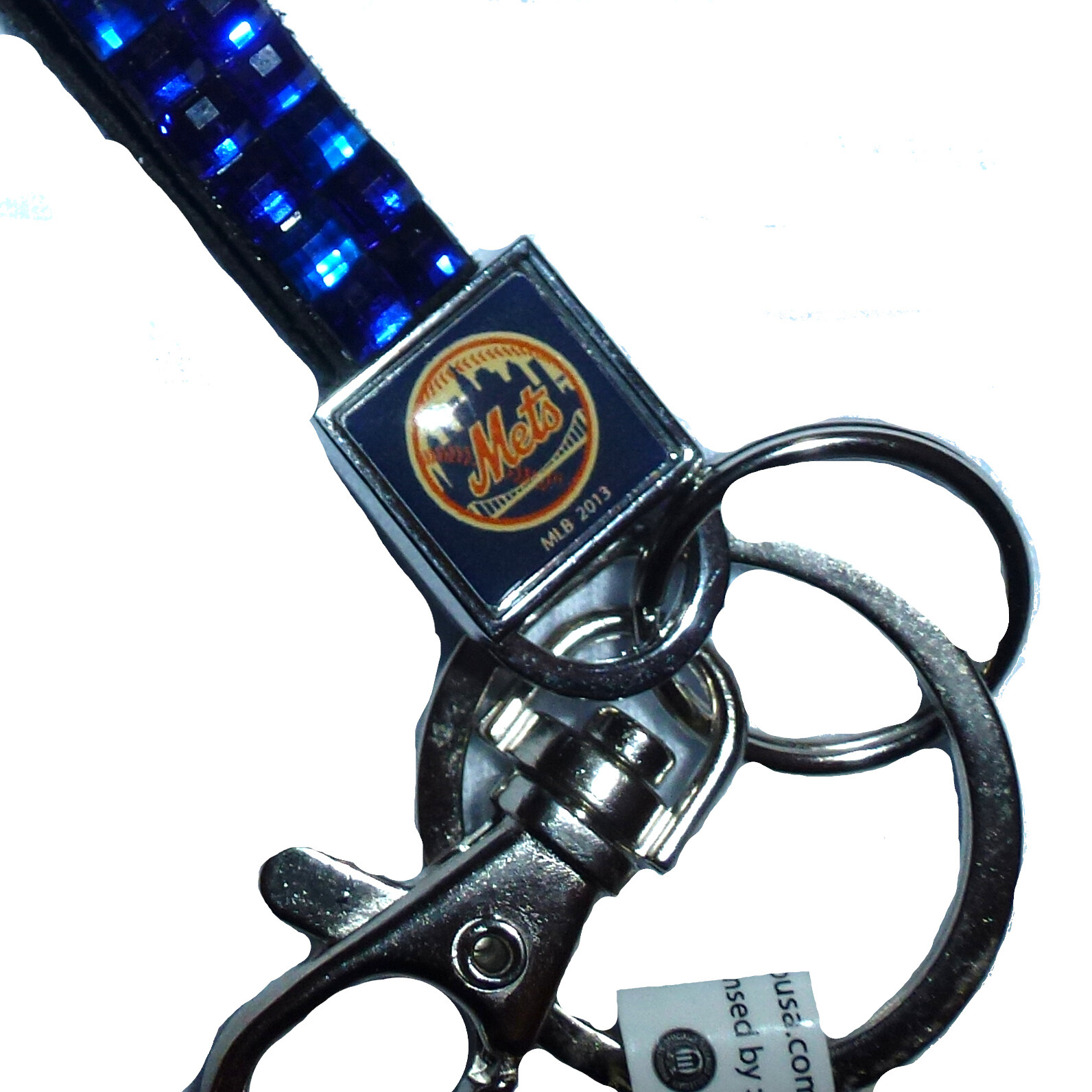 New York Mets Keychain wristlet lanyard Women's MLB Key Ring ...