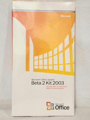 NEW SEALED Microsoft Office System Beta 2 Kit 2003 Software Kit | eBay