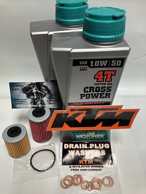MOTOREX Oil Change Kit for KTM 400 450 520 525 560 625 660 690 EXC SX ...