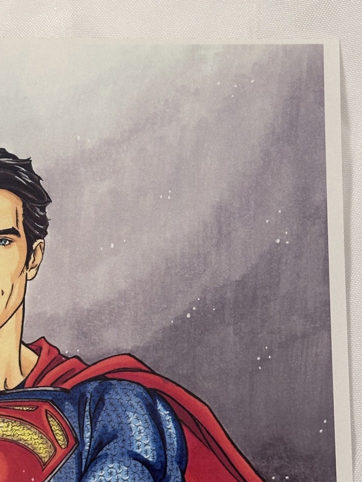 SUPERMAN - Hand Drawn Comic Style 8X 10 Art Print | eBay