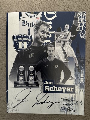 JON SCHEYER AUTOGRAPH HAND SIGNED DUKE 8x10 PHOTO BASKETBALL COACH | eBay