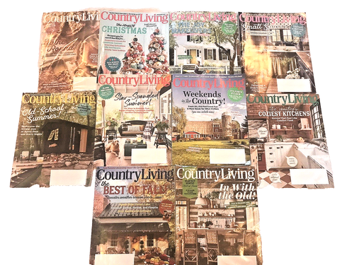Lot of 10 Country Living Magazines Back Issues From Dec 2021 to Nov ...