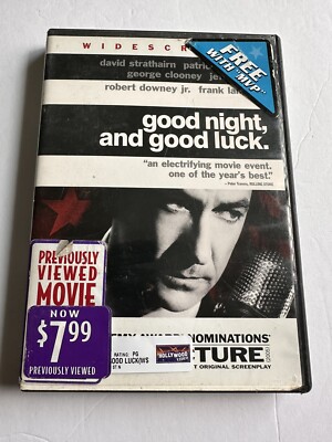 Good Night & Good Luck (DVD 2005 WS NEW) Historical Drama TV News SKU ...