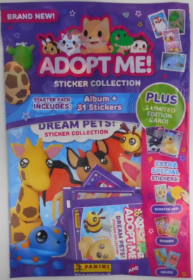 Panini Roblox Adopt Me! 2025 Sticker Starter pack Inc Album 31 Stickers ...