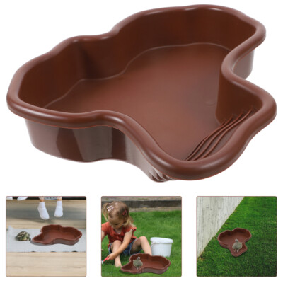 Large Reptile Water Dish Turtle Habitat Feeding Bathing Pool Terrarium ...