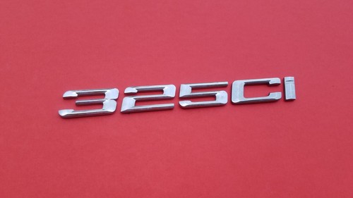 00 01 02 03 04 05 06 BMW 325 CI REAR TRUNK LID CHROME EMBLEM LOGO BADGE ...