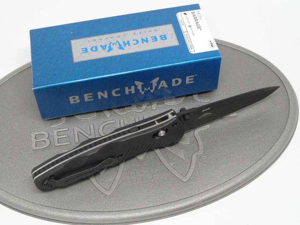 Benchmade 580BK Barrage 154CM AXIS Assist Black Discontinued Large ...