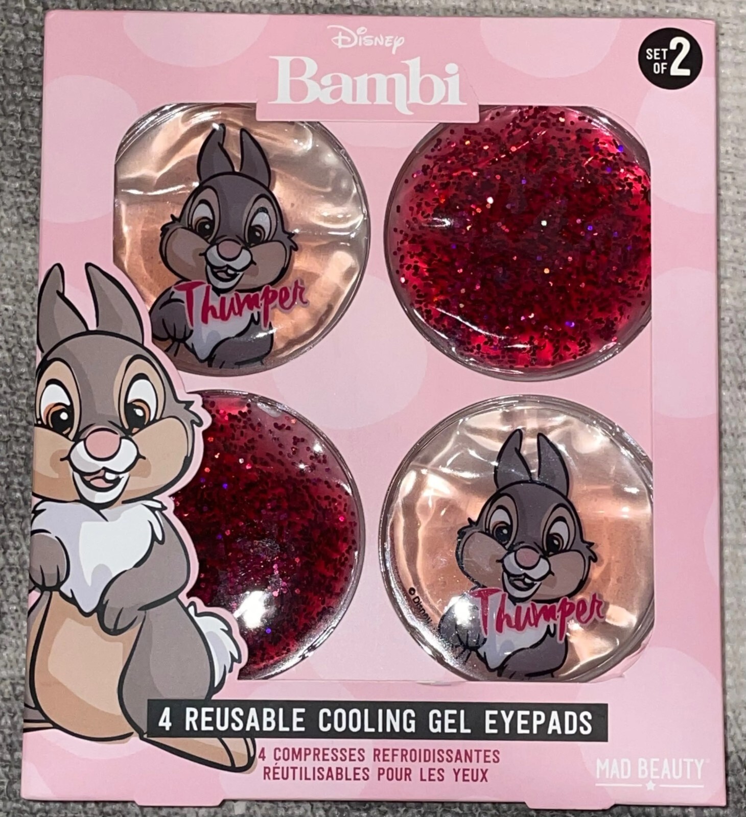MAD BEAUTY Disney Bambi 4 Reusable Cooling Gel Eye pads New | eBay