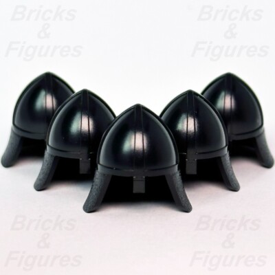 Lego® Castle Knight Helmet With Neck Protector Black Minifigure Part