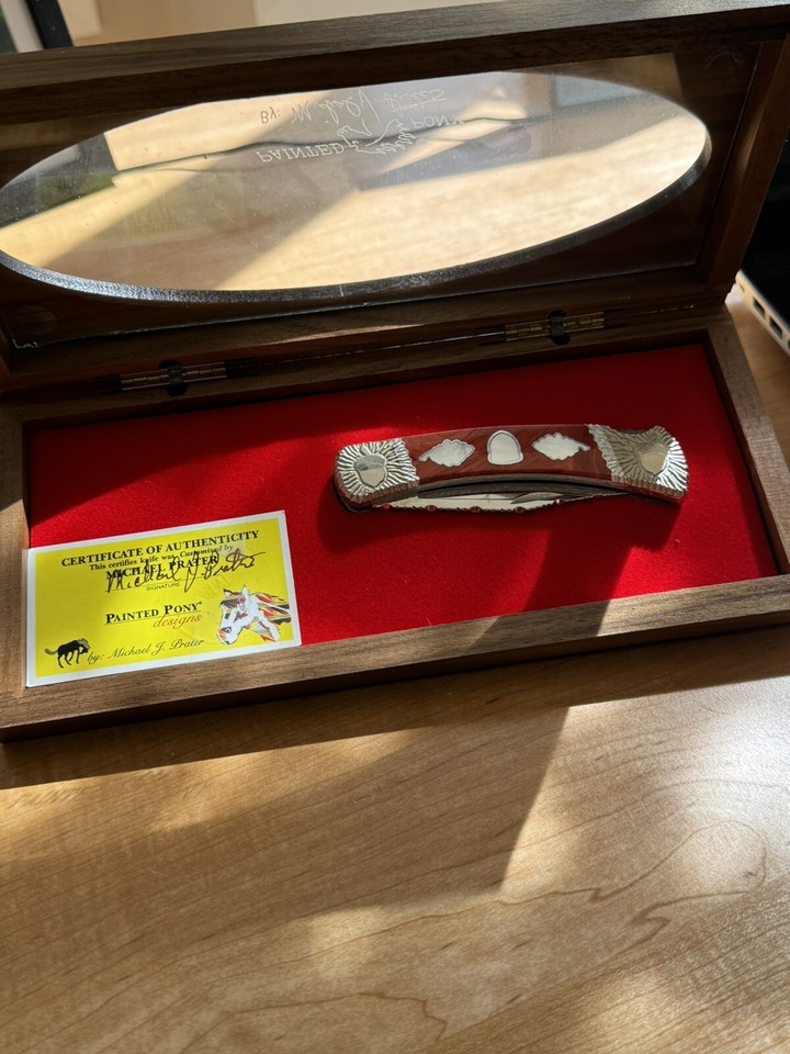 PAINTED PONY by MICHAEL PRATER KNIFE | eBay