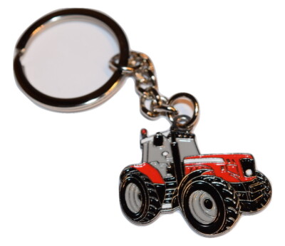 Red Tractor Keyring Gift Farming Enamel & Metal keychain country ...
