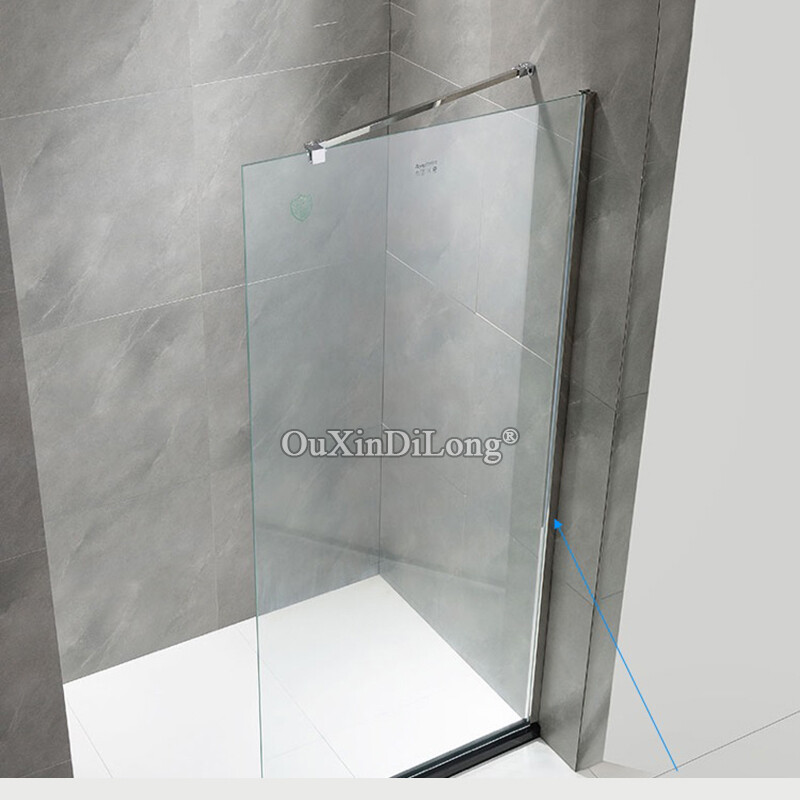 Stainless Steel Wall to Glass Support Rod Frameless Shower Panel ...