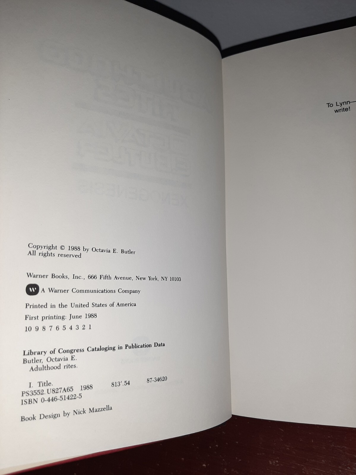 Adulthood Rites (Xenogenesis) Octavia Butler 1st Hardcover | eBay