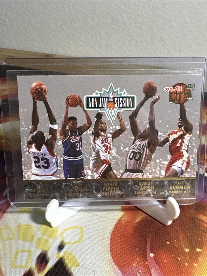 1992-93 Fleer Ultra NBA Jam Session Michael Jordan Pippen Malone Parish ...