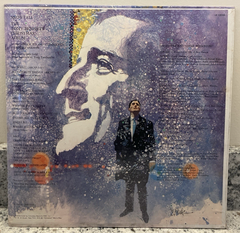 Tony Bennett – Snowfall: The Tony Bennett Christmas Album ; 1970'S LP ...