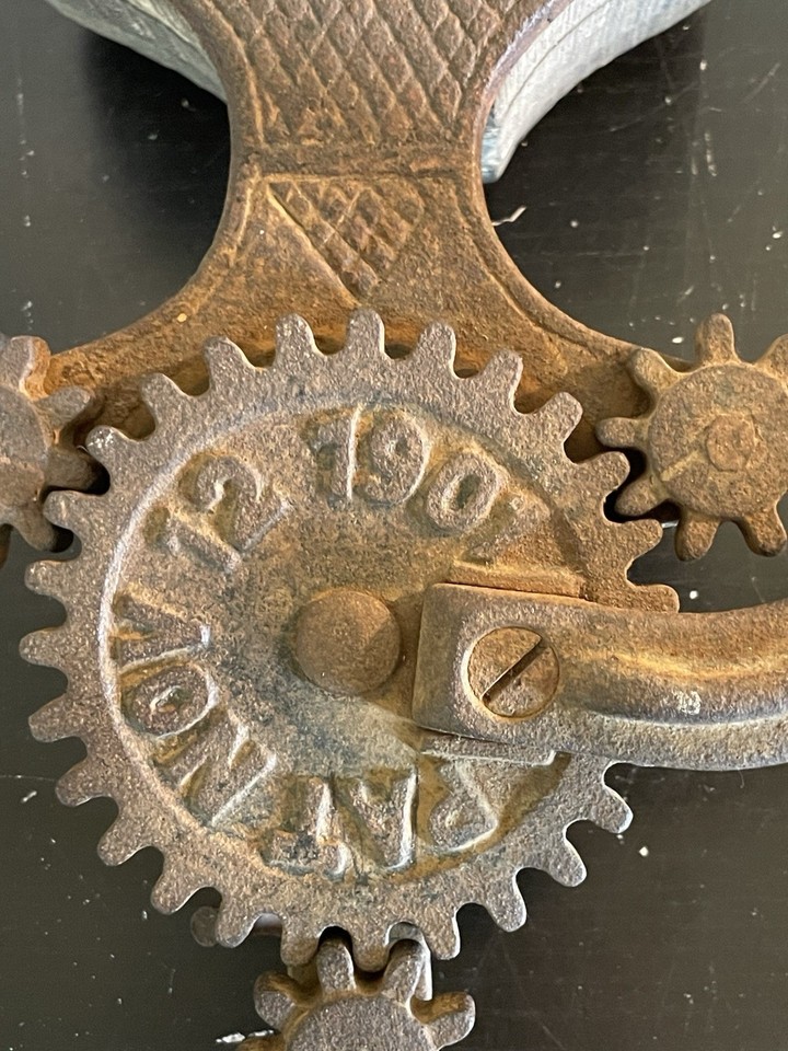 Vintage Cast Iron 3 Hook Rope Maker Pat Nov 12 1901 Crank Rope Making ...