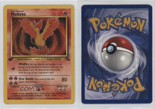 1999 Pokemon Fossil 1st Edition Moltres #27 12gr | eBay