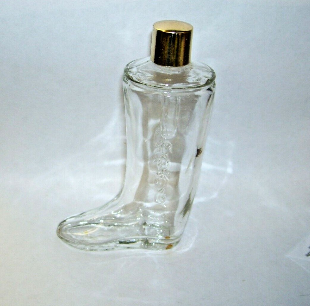 Vintage Boot Perfume Bottle with Design on each side | eBay