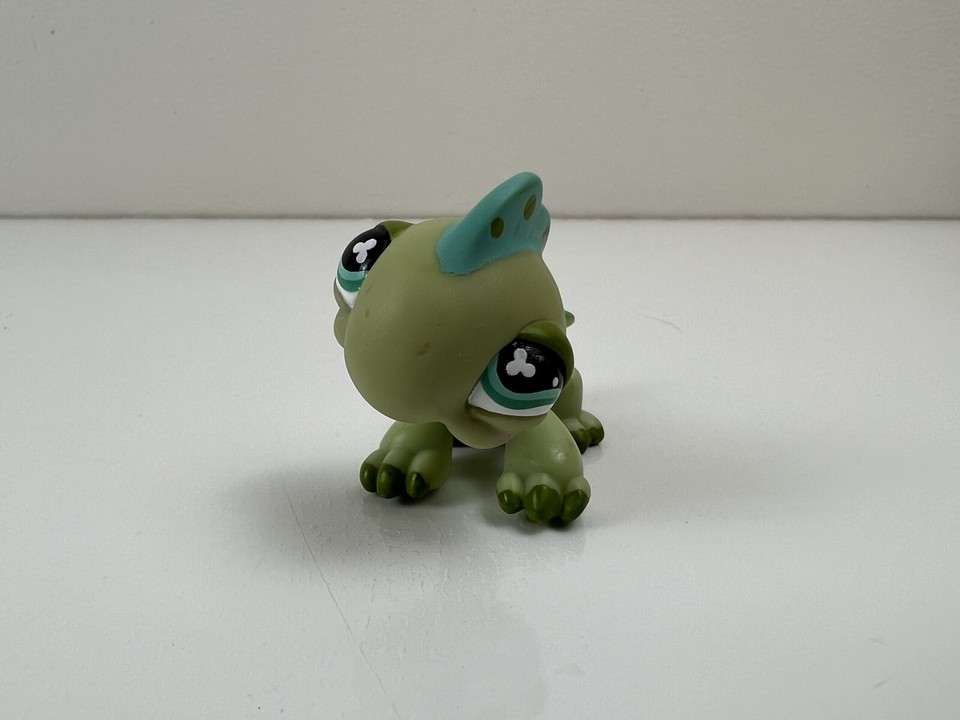 2007 HASBRO LITTLEST PET SHOP LPS IGUANA LIZARD FIGURE REPTILE Blue ...